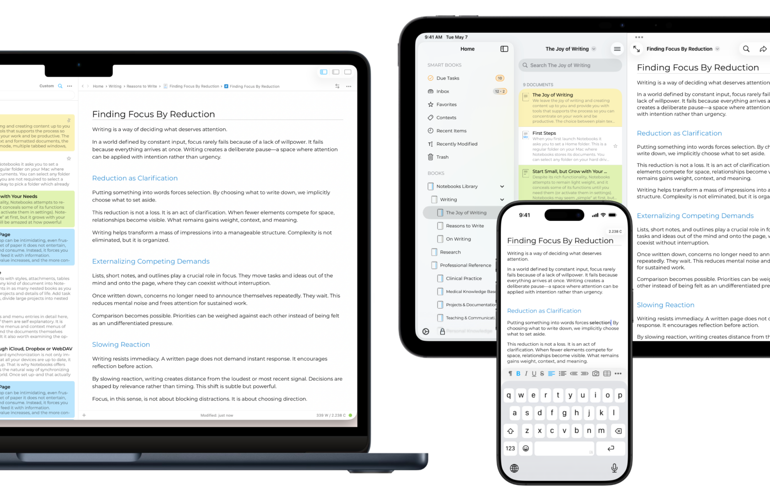 Notebooks: Write and Plan • Notebooks